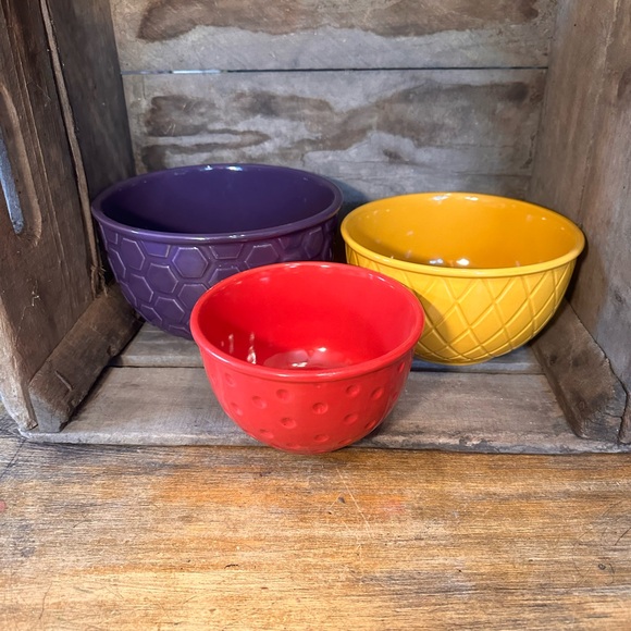 SCM | Kitchen | Vintage Scm Designs Nesting Bowls Set Of 3 Purple 85 ...